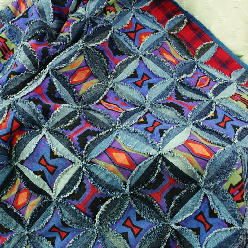 Denim Rag Quilt - Etsy