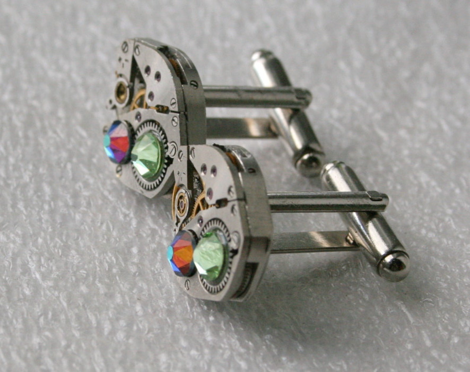 Watch Movement Cufflinks Steampunk Cufflinks . Clockwork - Etsy