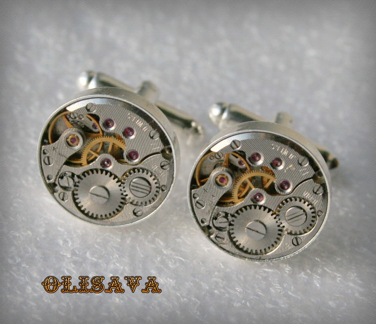 Watch Movement Cufflinks Steampunk Cufflinks . Steampunk - Etsy
