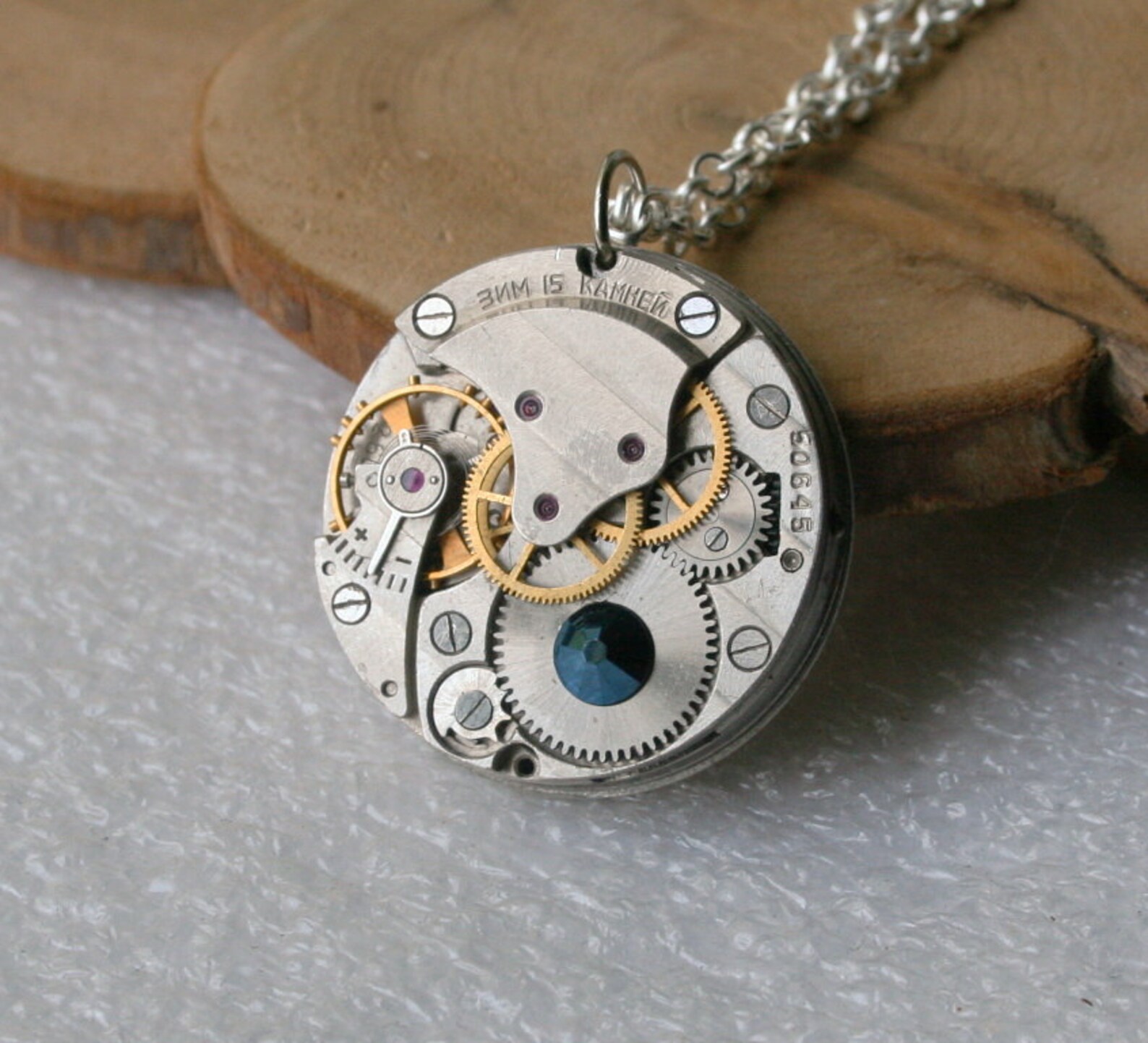 Men Watch Movement Steampunk Pendant Steampunk Jewelry | Etsy