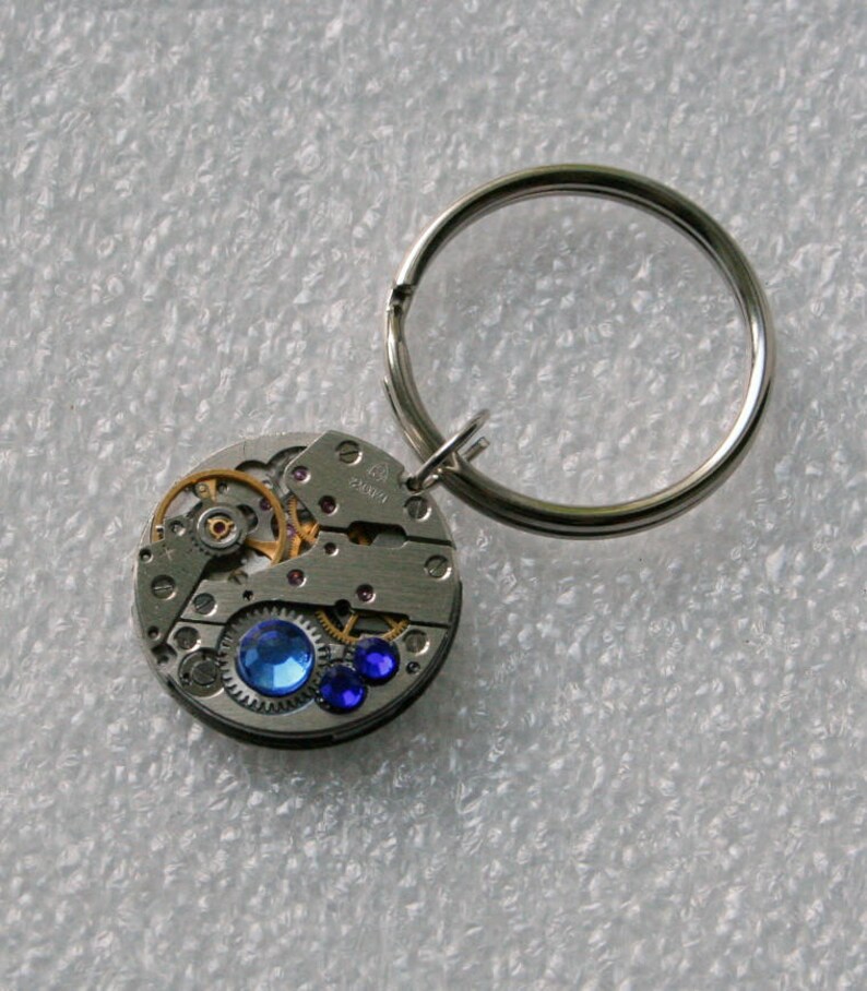 Watch Movement Steampunk Keyring Steampunk Keychain | Etsy