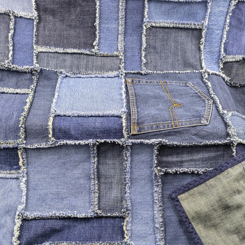 Denim Patchwork - Etsy