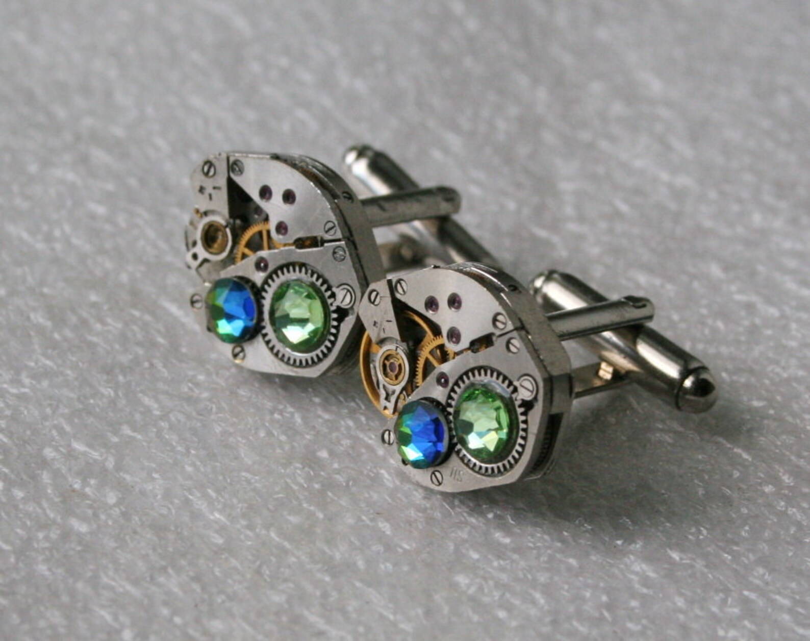 Watch Movement Cufflinks Steampunk Cufflinks . Clockwork - Etsy