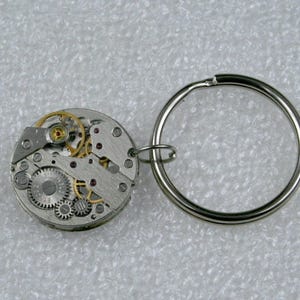 Watch Movement Steampunk Keyring Steampunk Keychain | Etsy