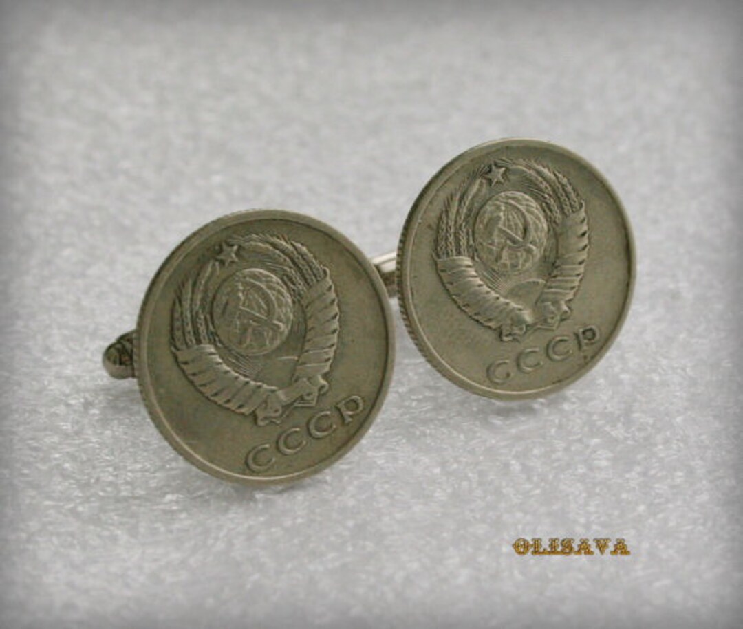 Soviet Coin Cufflinks, Steampunk Jewelry - Etsy