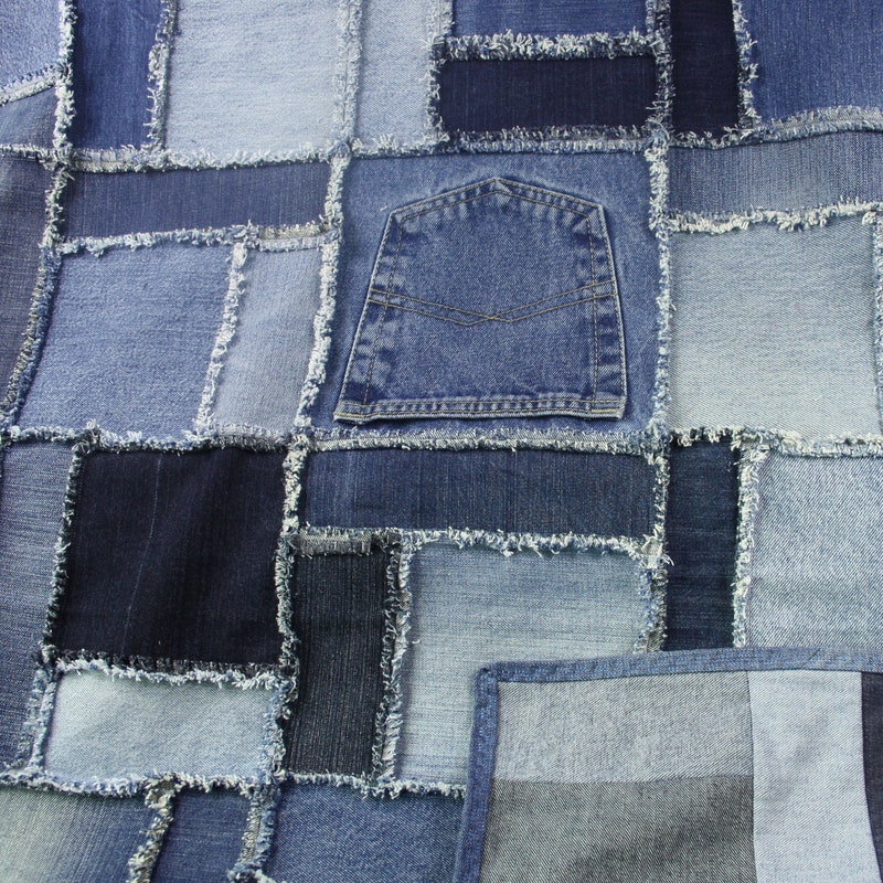 Denim Patchwork - Etsy