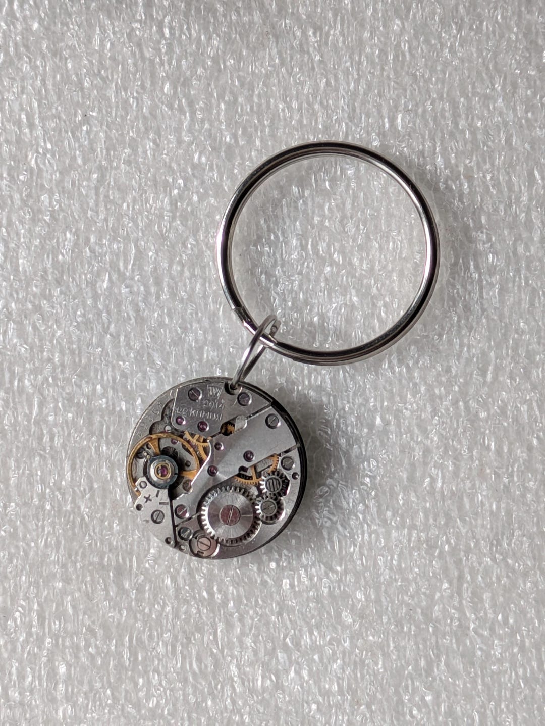 Steampunk Watch Movement Keychain, Clockwork Jewelry (20 Mm) - Etsy
