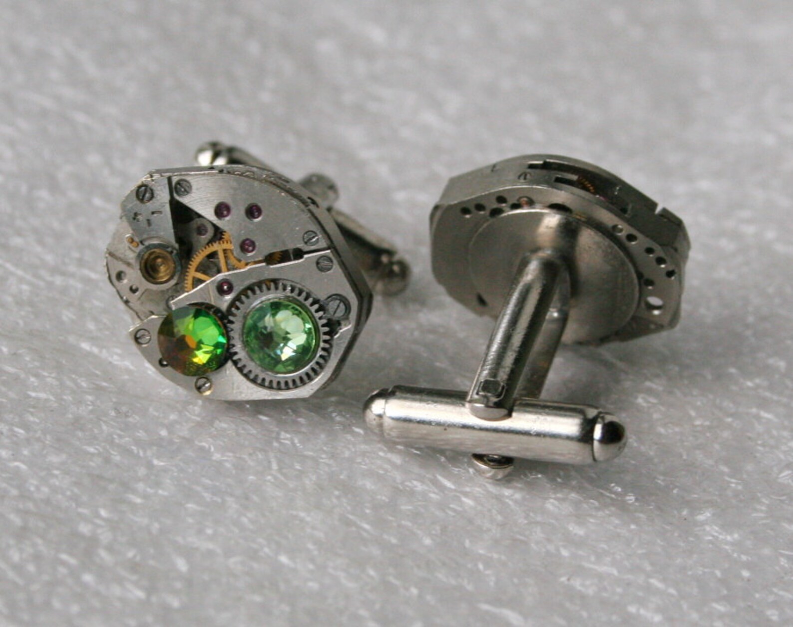 Watch Movement Cufflinks Steampunk Cufflinks . Clockwork - Etsy