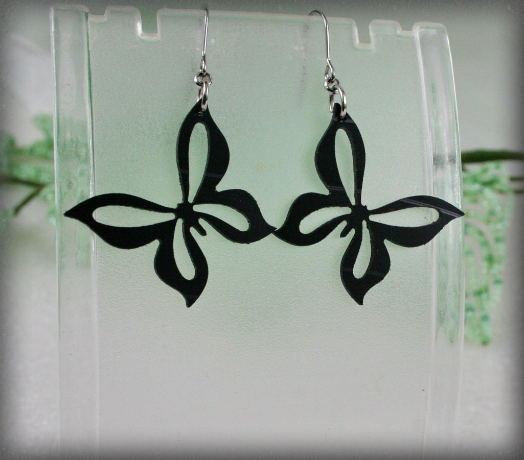 Vinyl Record Earrings , Vinyl Record Jewelry , Recycled Jewelry ...