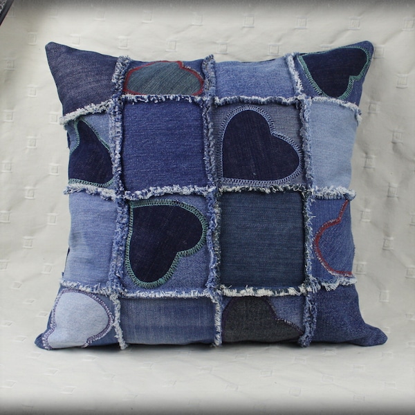 Denim Pillow - Etsy