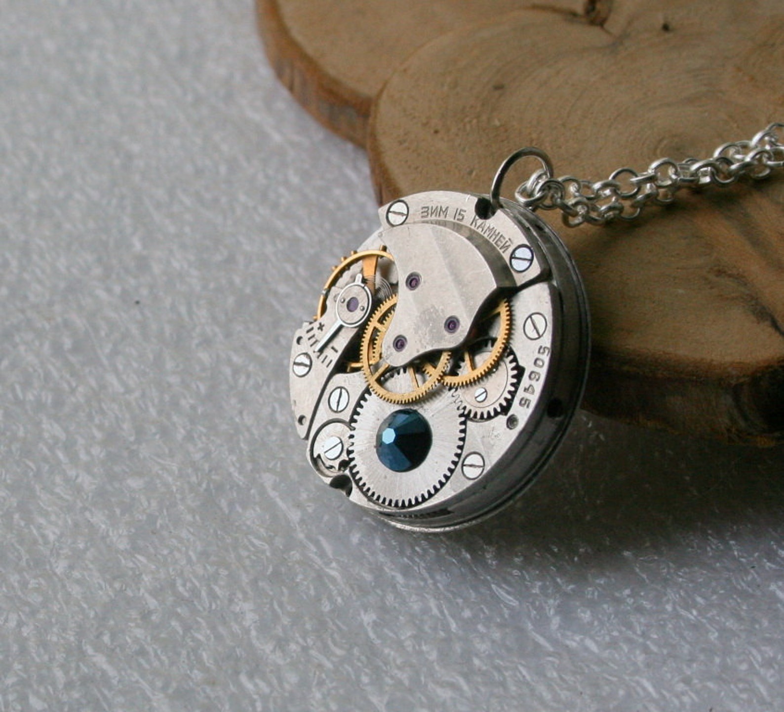 Men Watch Movement Steampunk Pendant Steampunk Jewelry | Etsy