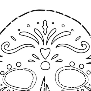 Sugar Skulls Coloring Activity Sheet Digital PDF Download - Etsy