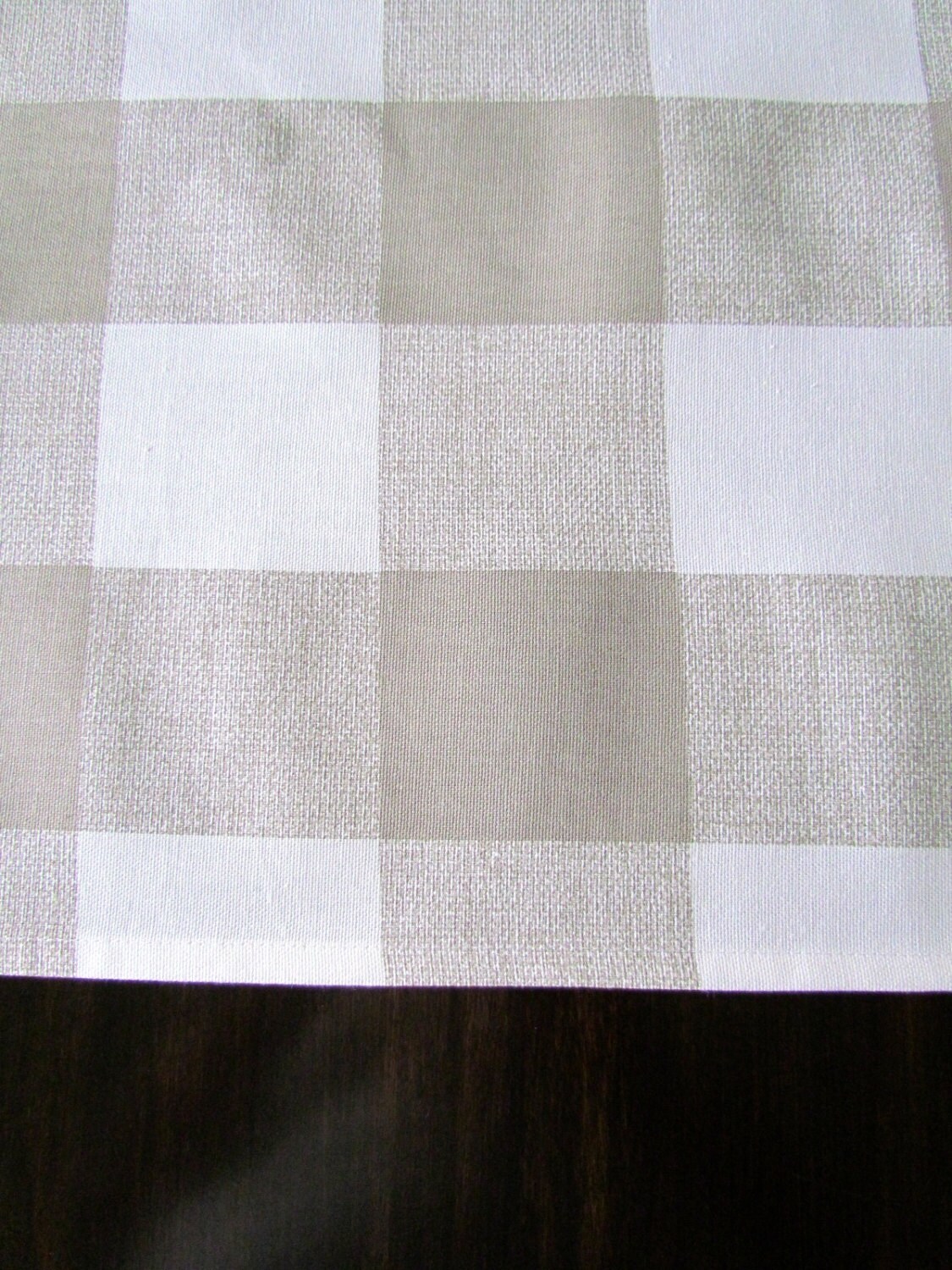 TAN TABLE RUNNER Plaid Buffalo Check Tan Table Runners Christmas ...