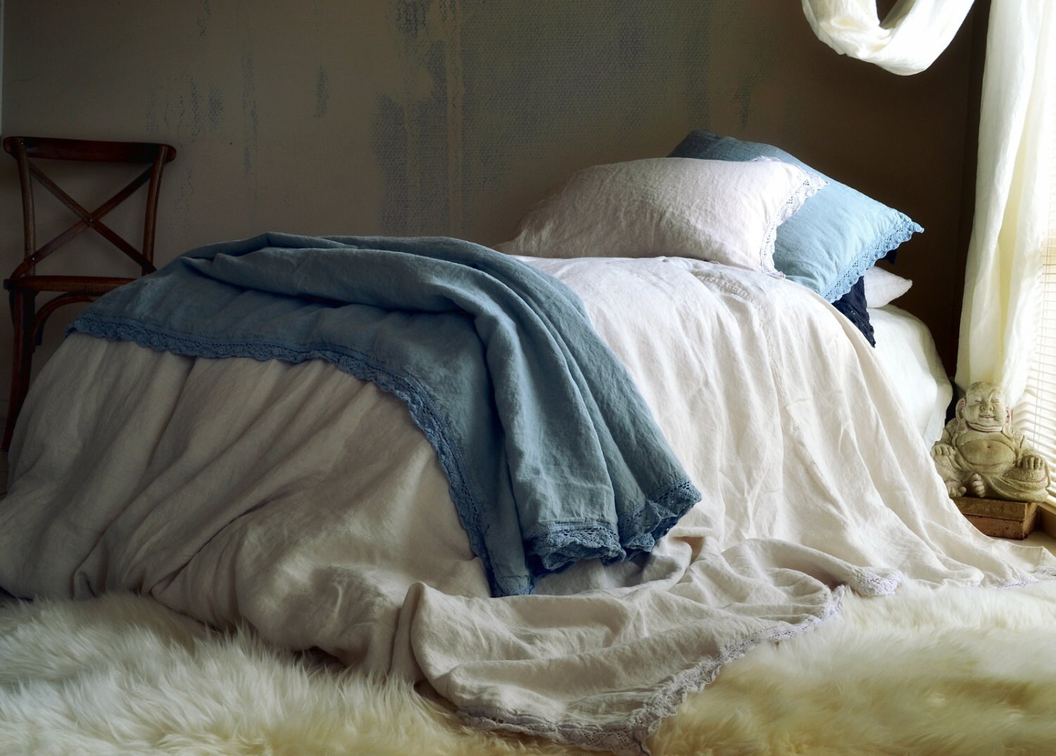 Pure White Linen Duvet Cover by House of Baltic Linen. - Etsy