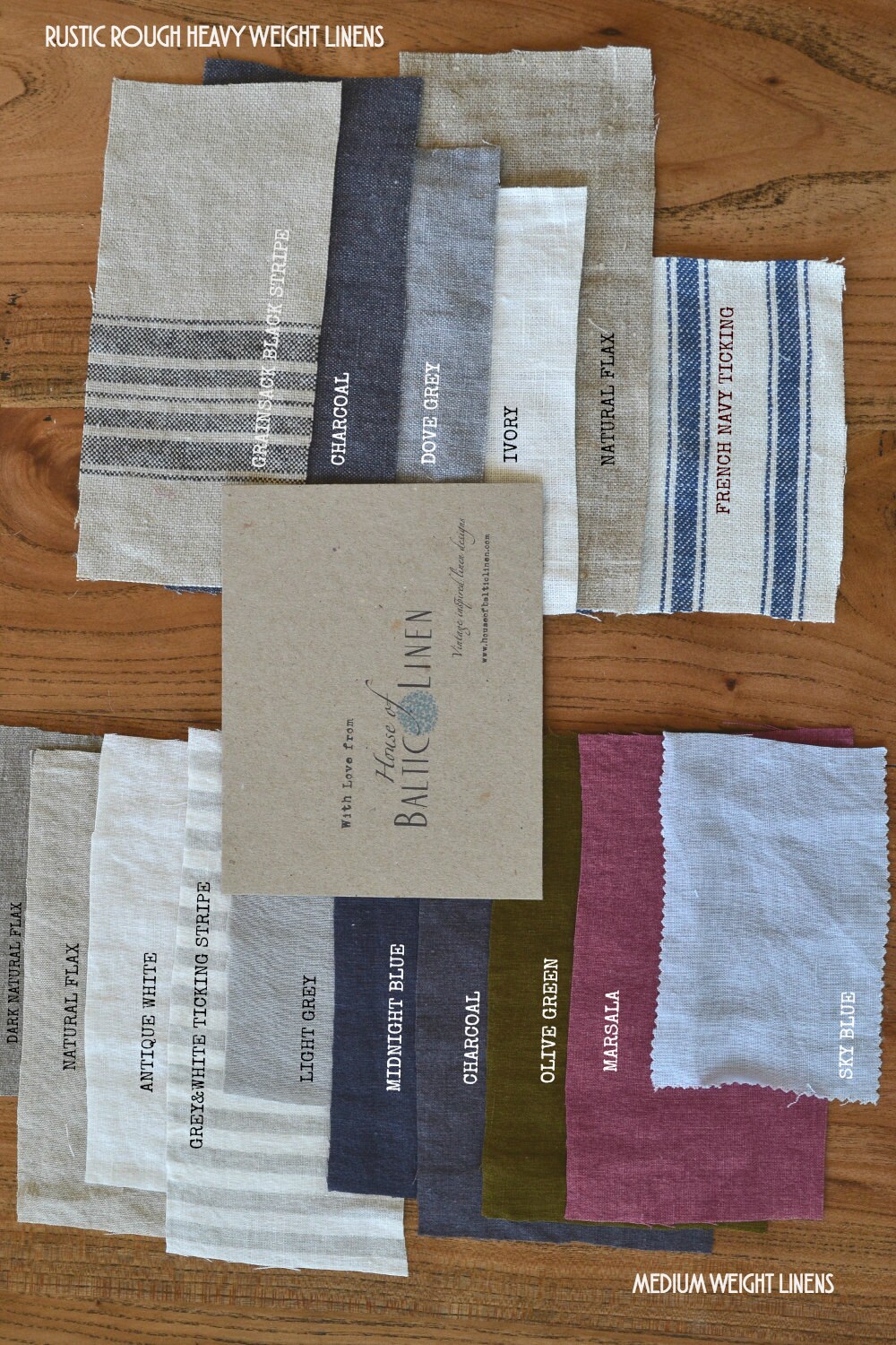Fabric Samples House of Baltic Linen Linen Swatches Choose - Etsy