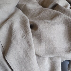 Luxurious Natural Undyed Linen Flat Sheet. Natural Flax Colour. Pure ...