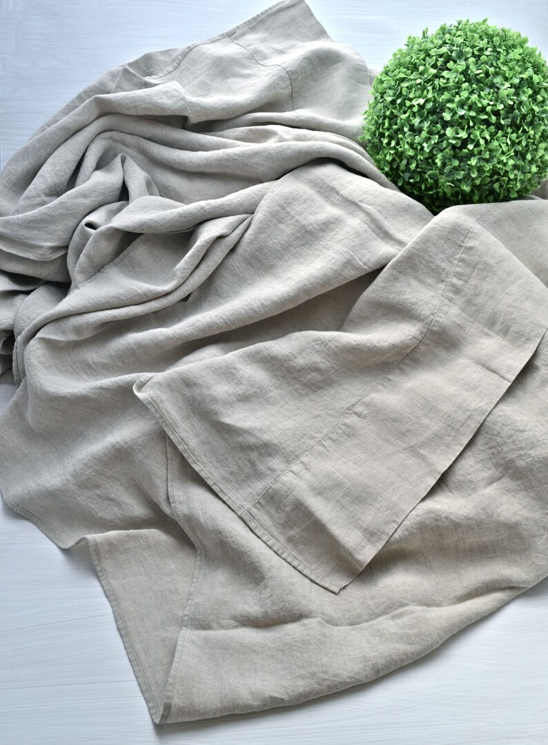 Luxurious Natural Undyed Linen Flat Sheet. Natural Flax - Etsy