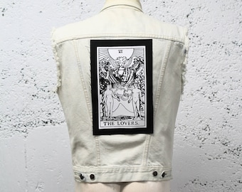 The Devil Tarot Card Back Patch // Tarot Patch // Tarot | Etsy