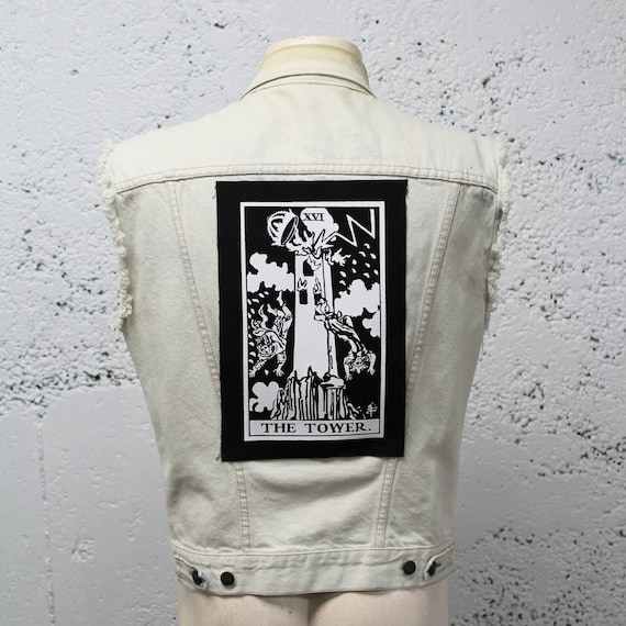 The Tower Tarot Card Back Patch // Tarot Patch // Tarot | Etsy Canada