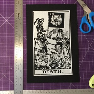 Death Tarot Card Back Patch // Tarot Patch // Tarot Backpatch - Etsy