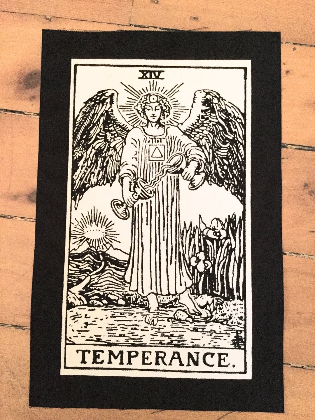 Temperance Tarot Card Back Patch // Tarot Patch // Tarot Backpatch ...