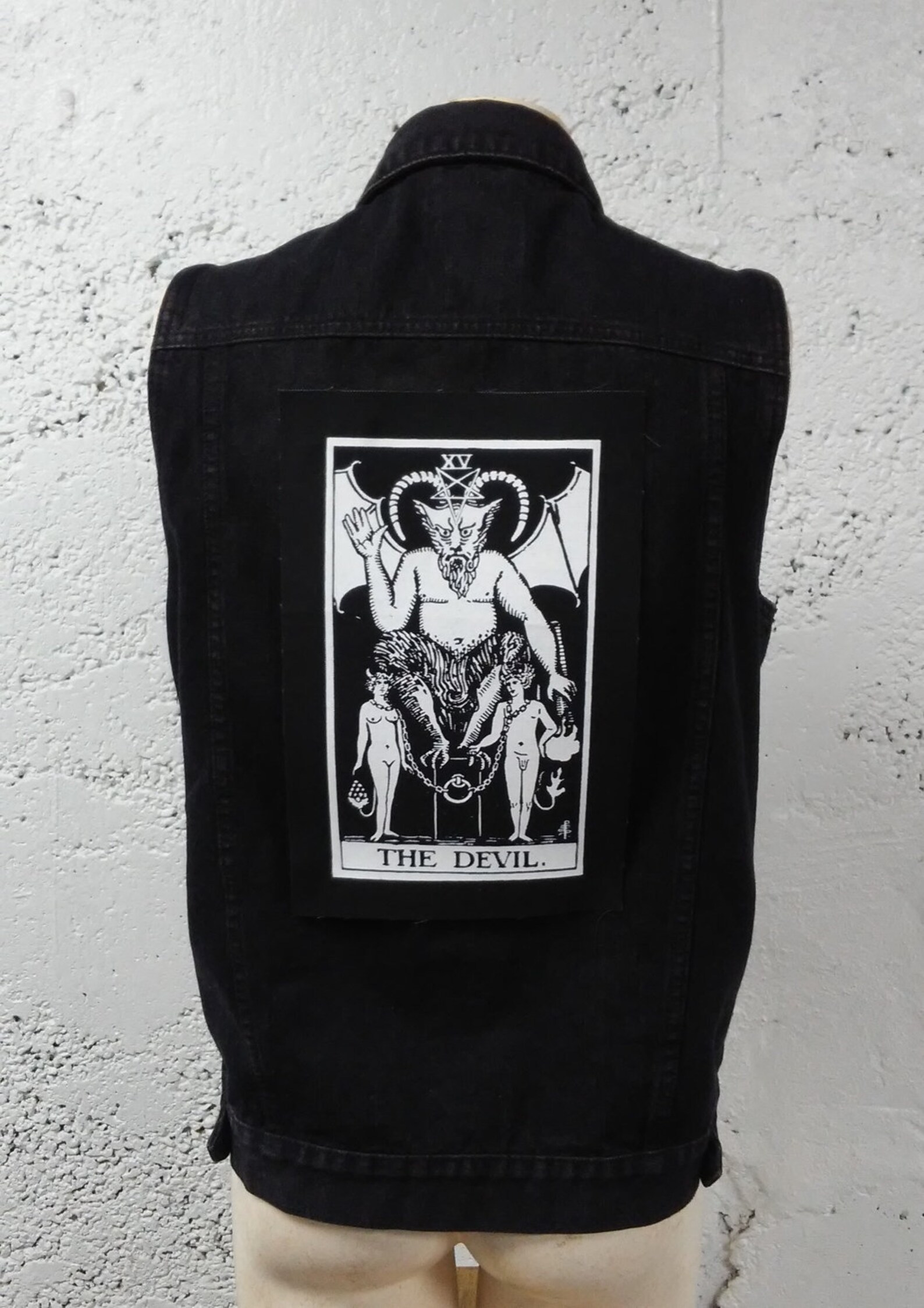 The Devil Tarot Card Back Patch // Tarot Patch // Tarot - Etsy