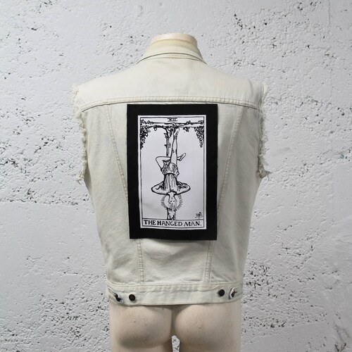The Hanged Man Tarot Card Back Patch // Tarot Patch // Tarot | Etsy