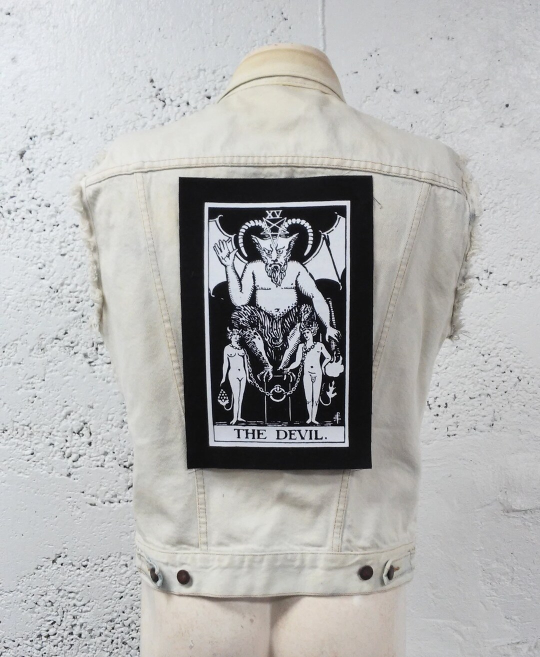 The Devil Tarot Card Back Patch // Tarot Patch // Tarot Backpatch ...