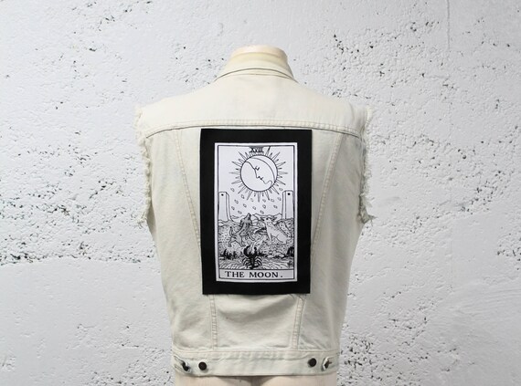 The Moon Tarot Card Back Patch // Tarot Patch // Tarot | Etsy