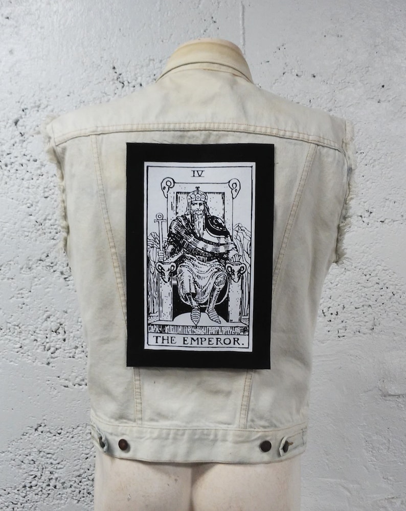 The Emperor Tarot Card Back Patch // Tarot Patch // Tarot - Etsy