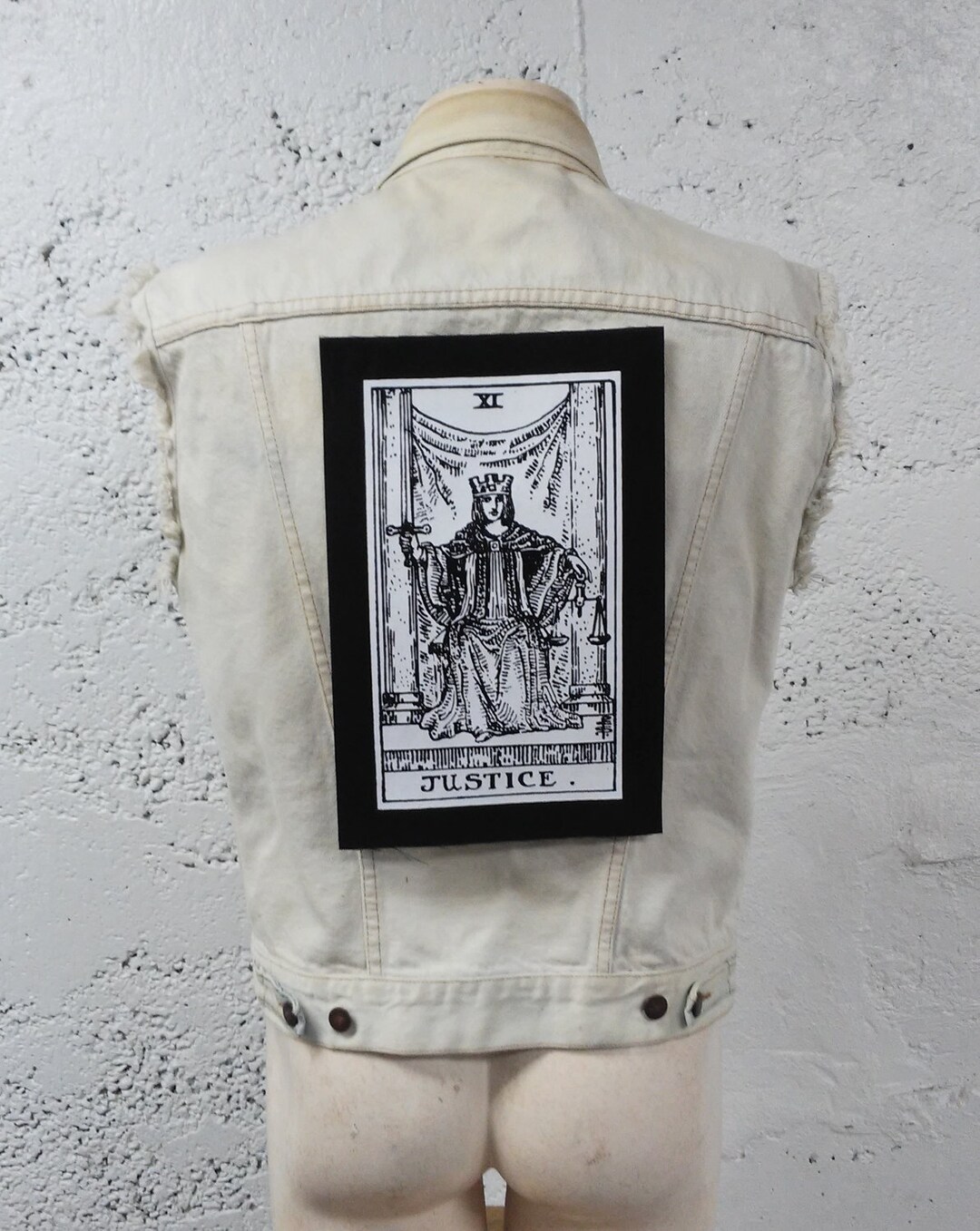 Justice Tarot Card Back Patch - Etsy