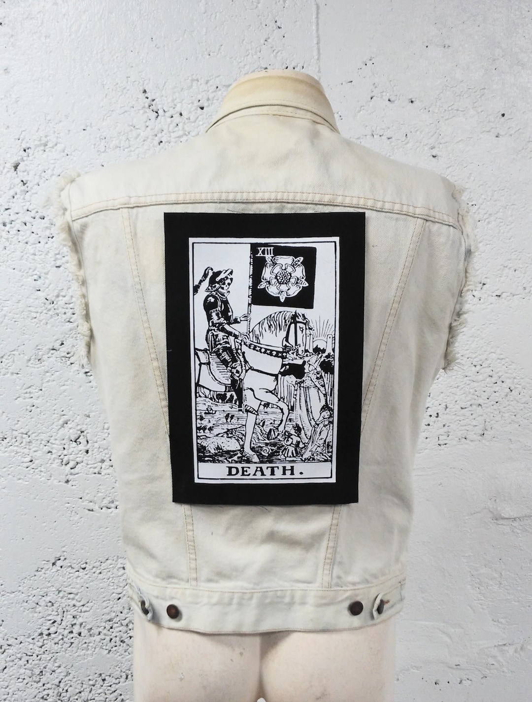 Death Tarot Card Back Patch // Tarot Patch // Tarot Backpatch - Etsy