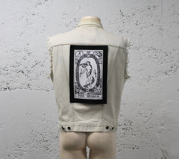 The World Tarot Card Back Patch // Tarot Patch // Tarot | Etsy
