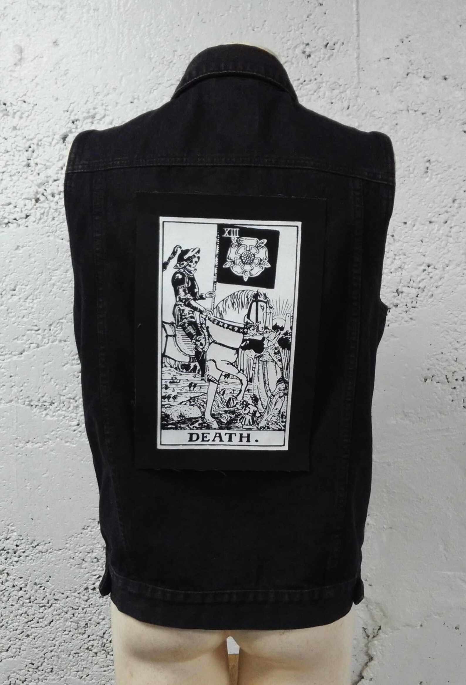 Death Tarot Card Back Patch // Tarot Patch // Tarot Backpatch | Etsy