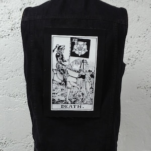 Death Tarot Card Back Patch // Tarot Patch // Tarot Backpatch - Etsy