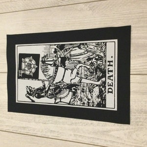 Death Tarot Card Back Patch // Tarot Patch // Tarot Backpatch - Etsy