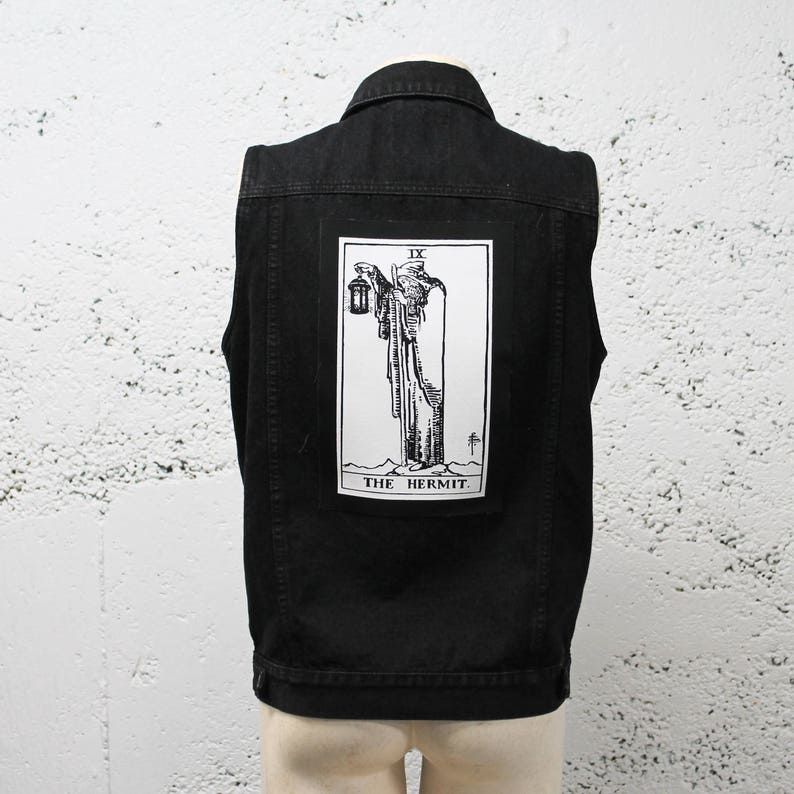 The Hermit Tarot Card Back Patch // Tarot Patch // Tarot | Etsy
