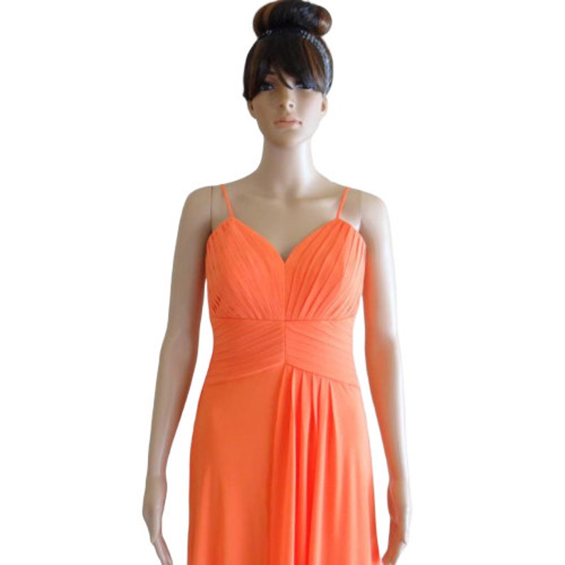 Orange Prom Dress. Orange Bridesmaid Dress - Etsy