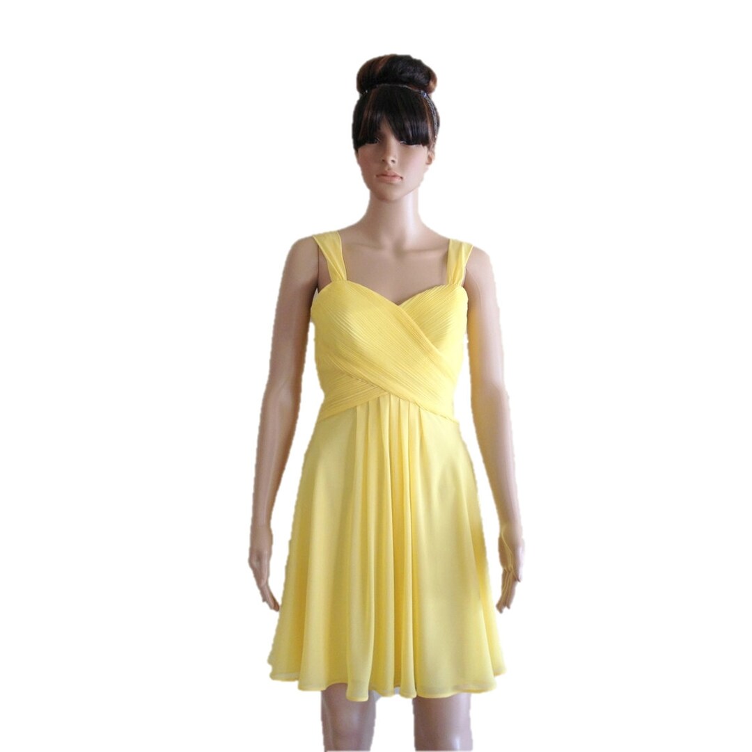 Evening Dress. Cocktail Dress. Yellow Bridesmaid Dress - Etsy