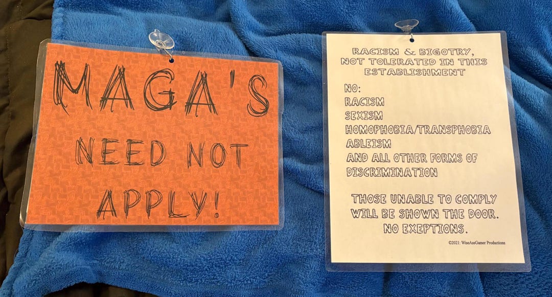 Anti MAGA Window Signs. - Etsy