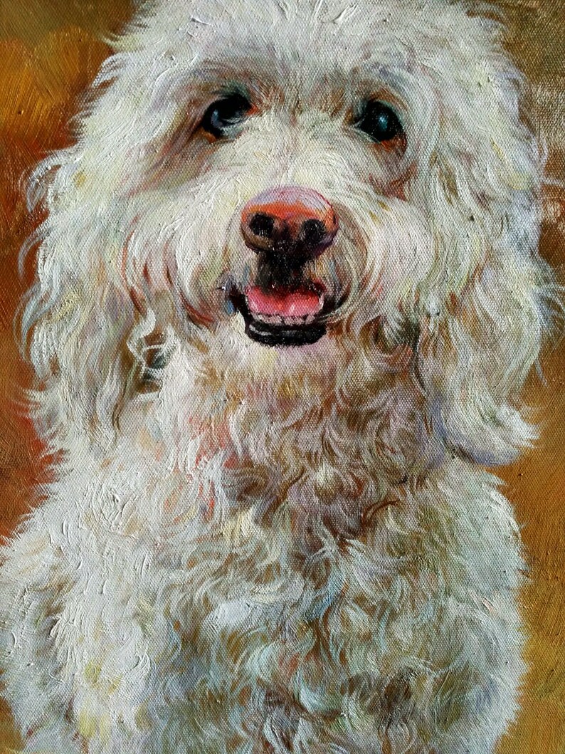 Hand Painted Custom Dog Oil Painting paint Pet or Animal From - Etsy