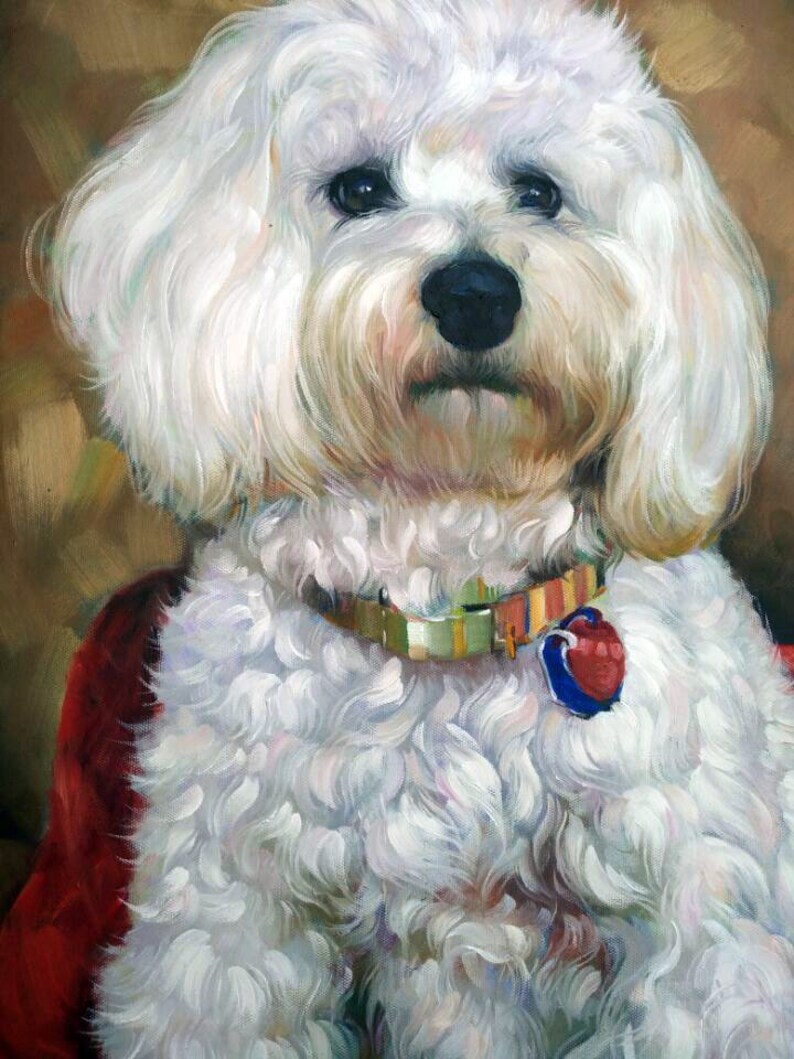 Hand Painted Custom Dog Oil Painting paint Pet or Animal From - Etsy