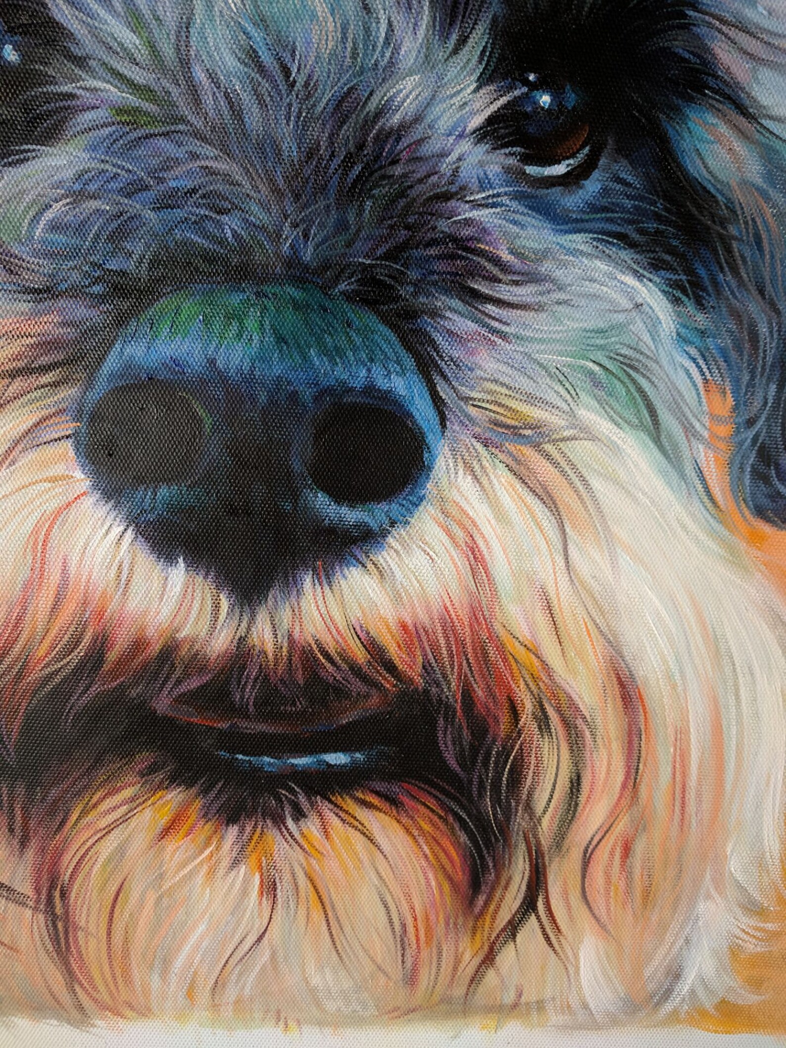 Hand Painted Custom Dog Oil Painting paint Pet or Animal From - Etsy