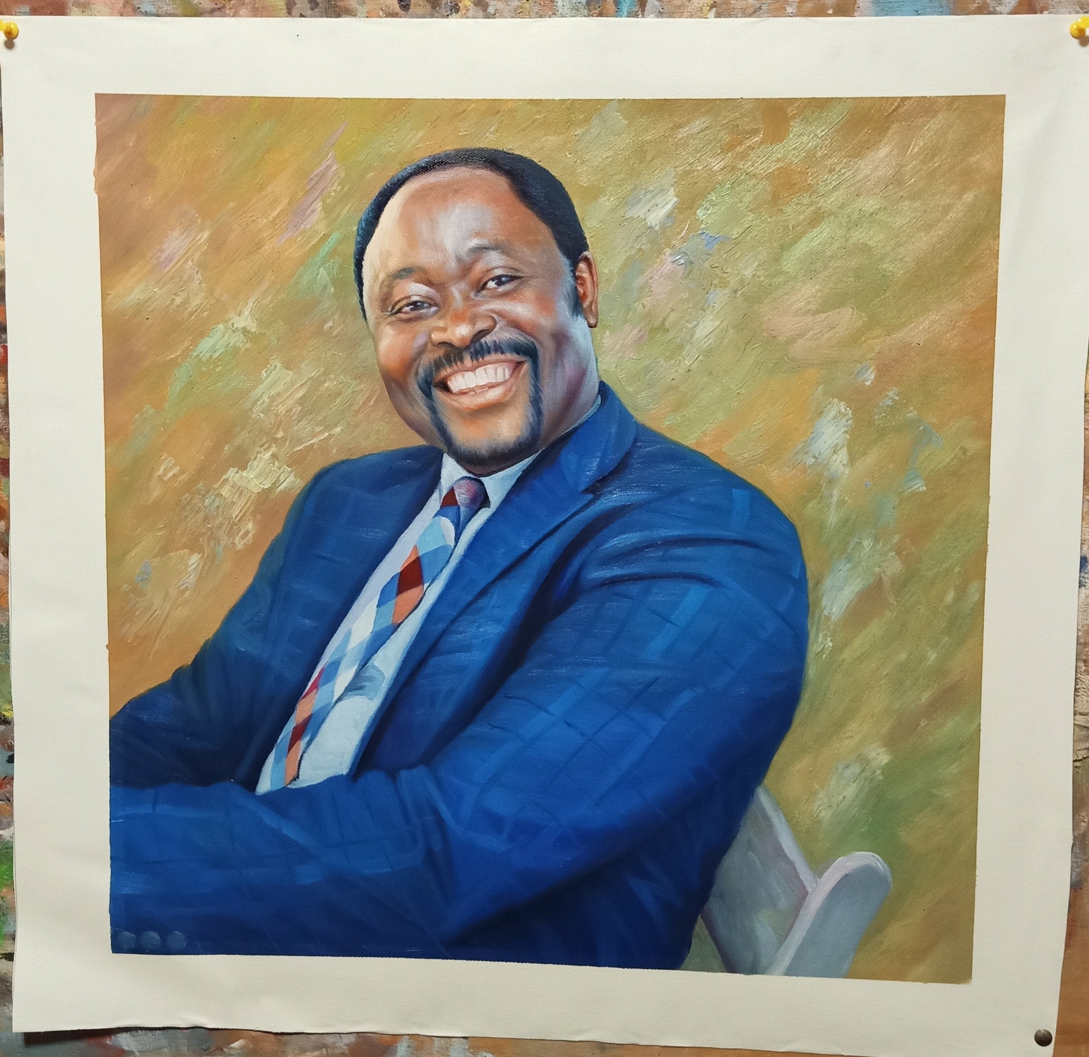 100% Hand Painted Commission Portrait Oil Painting Paint - Etsy