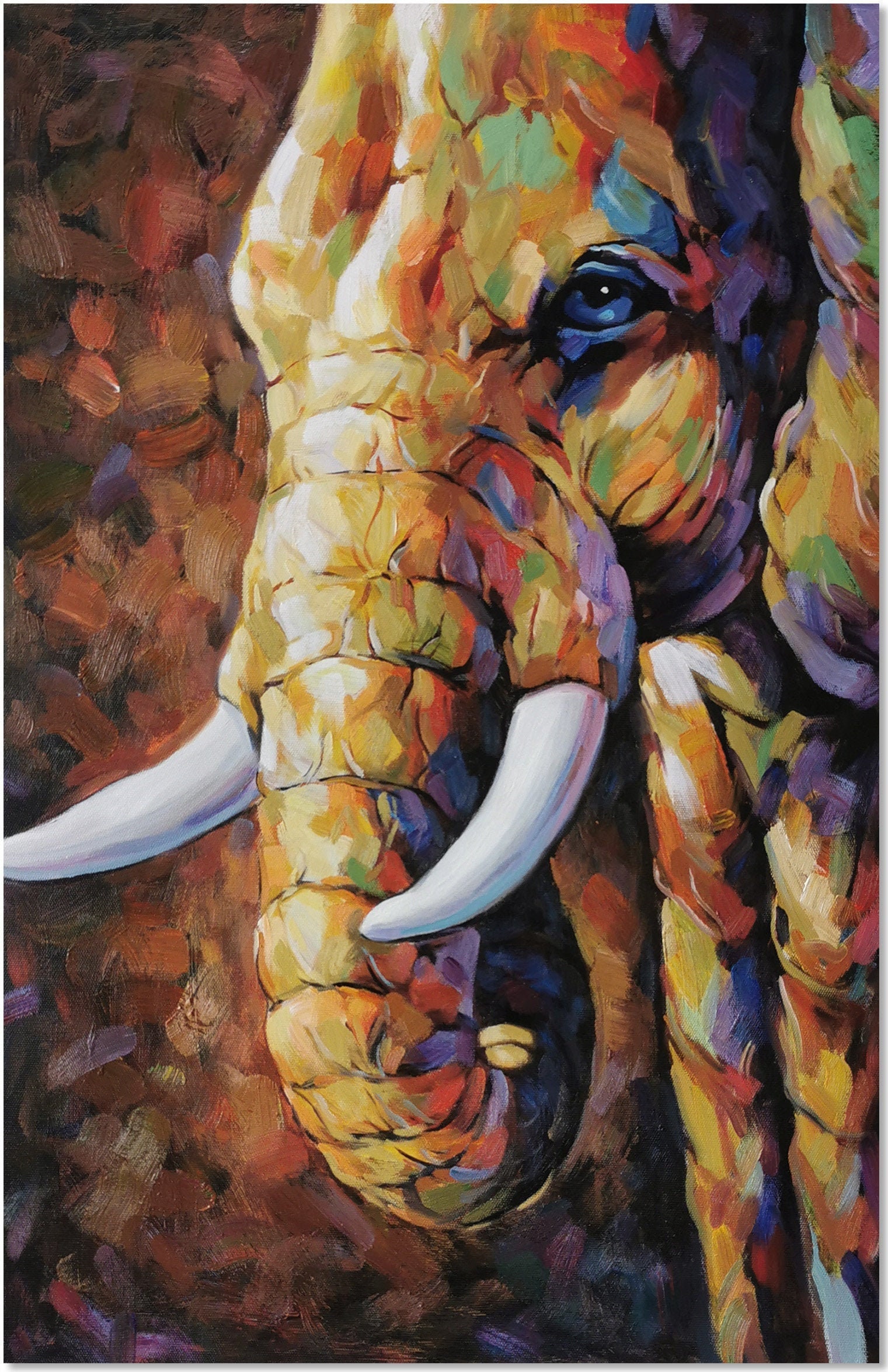 Elephant Oil Painting