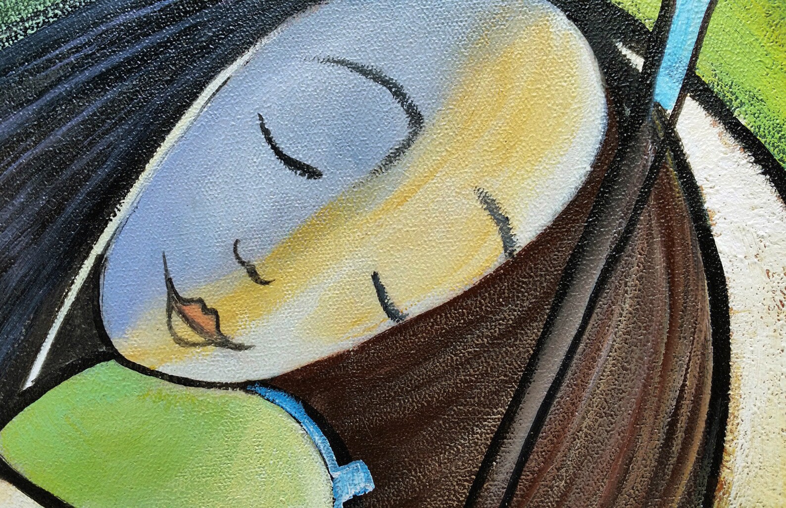 The Fiddler Portrait Oil Painting on Canvas Hand Painted | Etsy