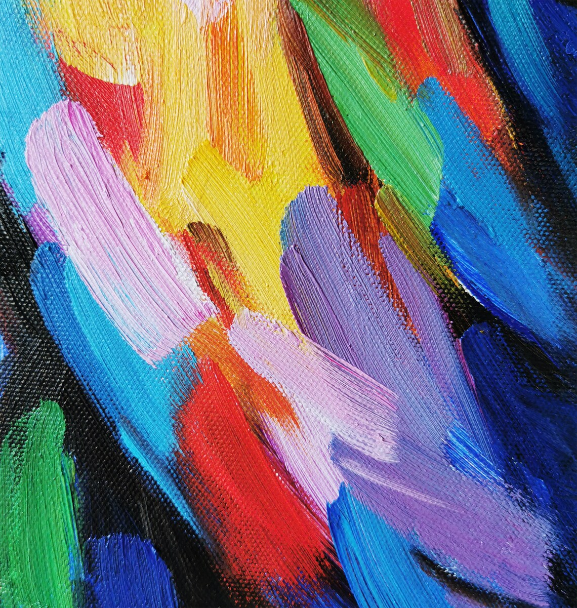 Hand Painted Impressionist Texas Longhorn Painting on Canvas - Etsy