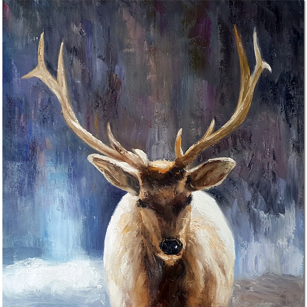 Elk Painting - Etsy
