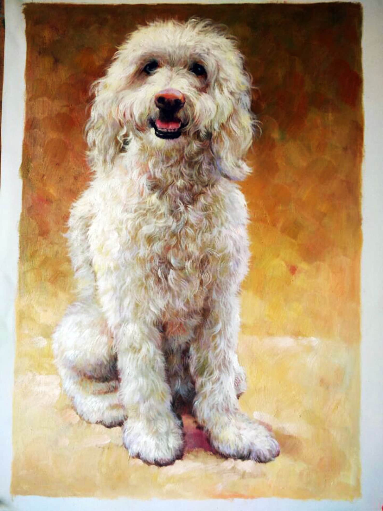 Hand Painted Custom Dog Oil Painting paint Pet or Animal From - Etsy