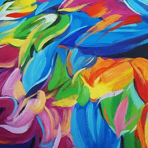 Hand Painted Impressionist Eagle Painting On Canvas Modern | Etsy